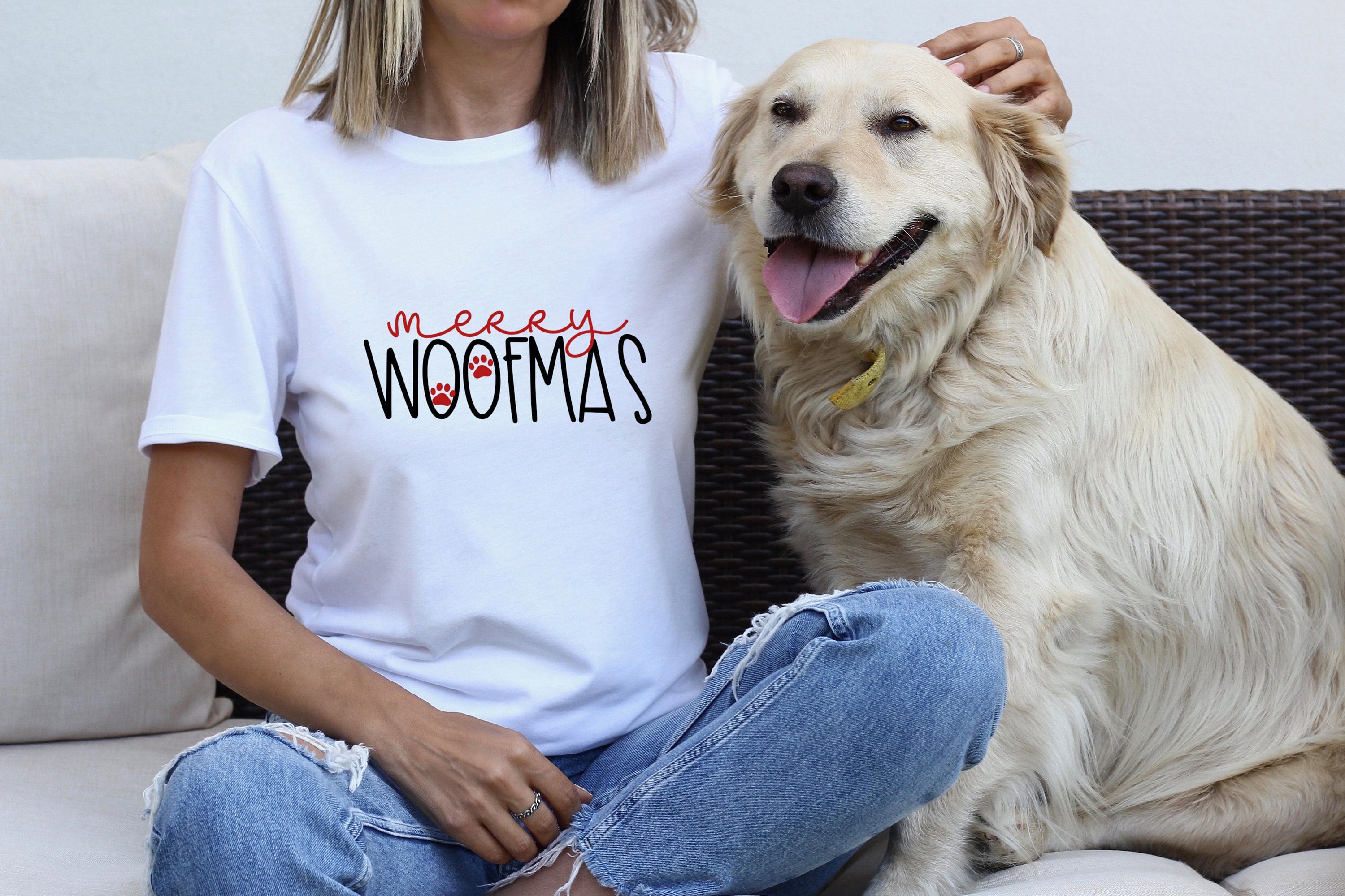 Merry Woofmas SVG, Pet Christmas SVG, Pawprint PNG, Dog Ornament Svg ...