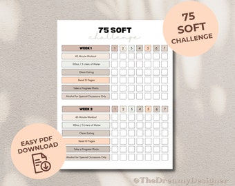 75 Medium Challenge Printable PDF, 75 Medium Tracker, 75 Medium ...
