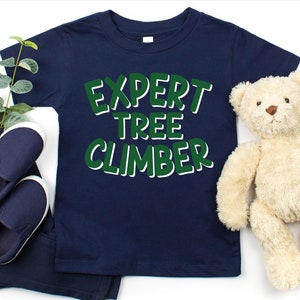 Expert Tree Climber Kids T-shirt- Climbing Gifts - Boys T-shirt ...