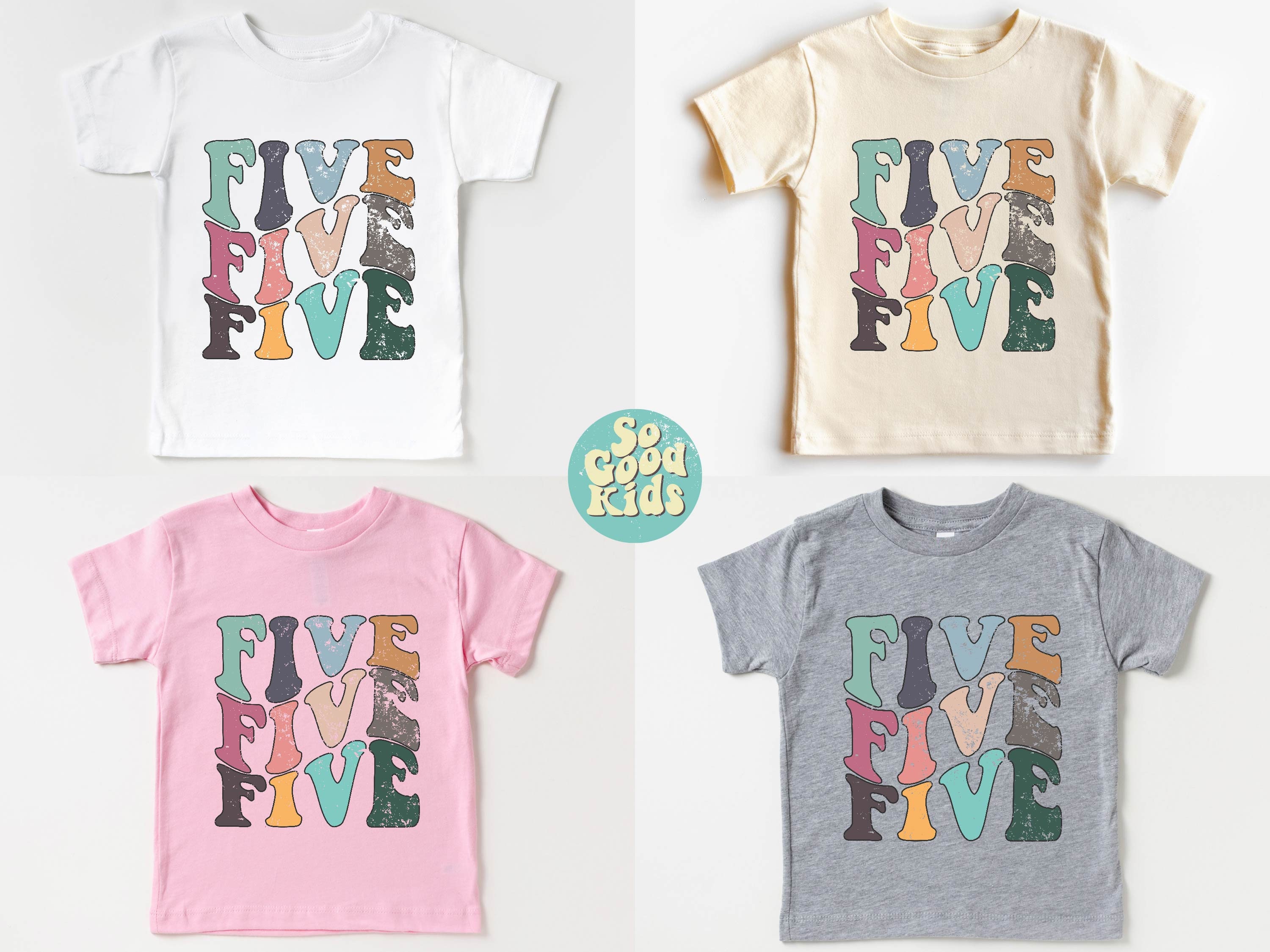 Five Five Five Shirt, Fifth Birthday Shirt, 5th Birthday Gift, Five T ...