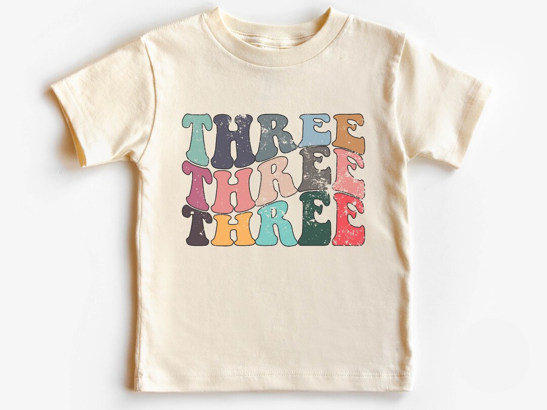 Three Year Birthday Shirt, Three Year Old Gift, Third Birthday Boy Gift ...