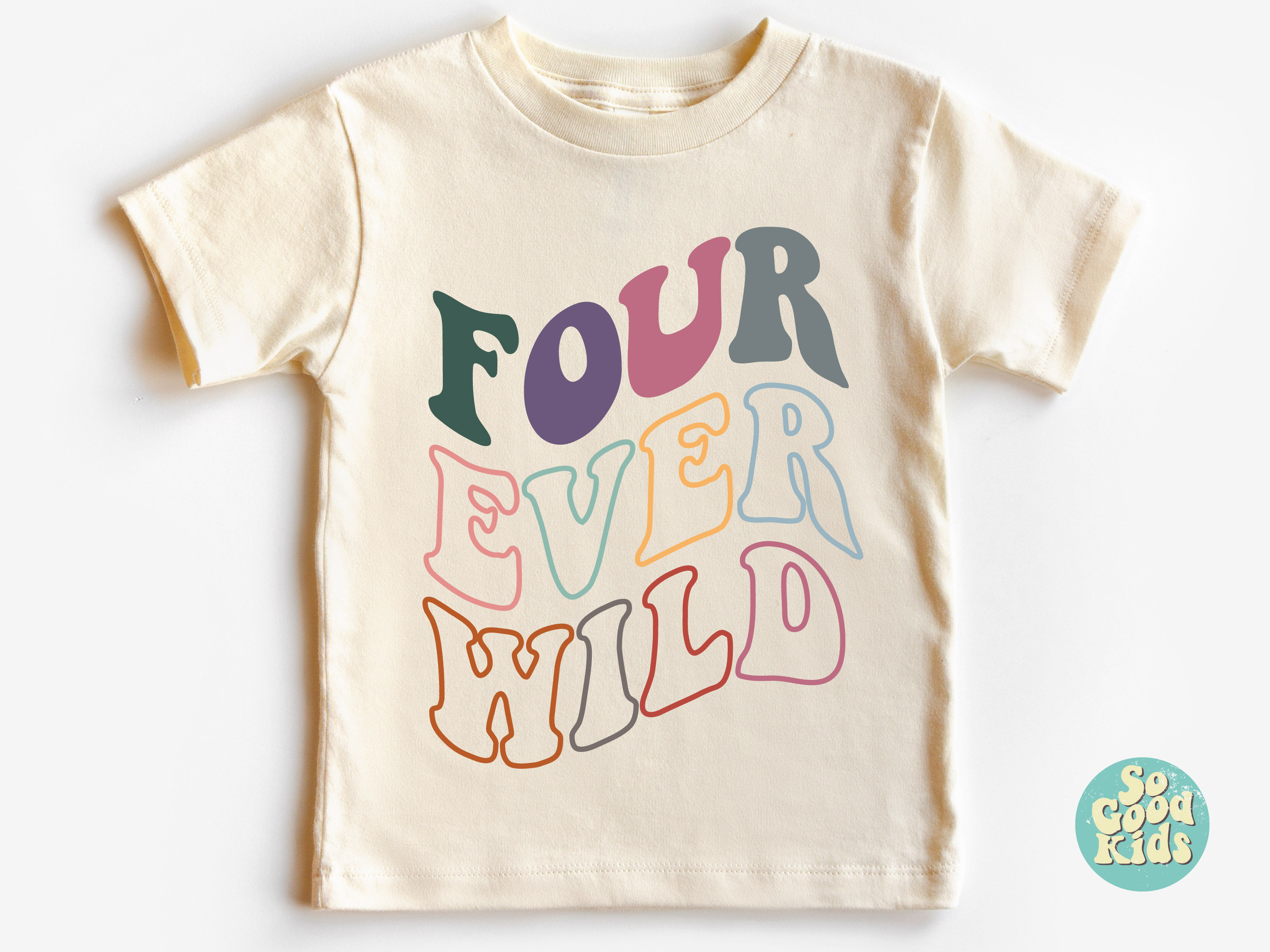 Four Ever Wild Shirt, 4th Birthday Shirt, Four Birthday Shirt, Toddler ...