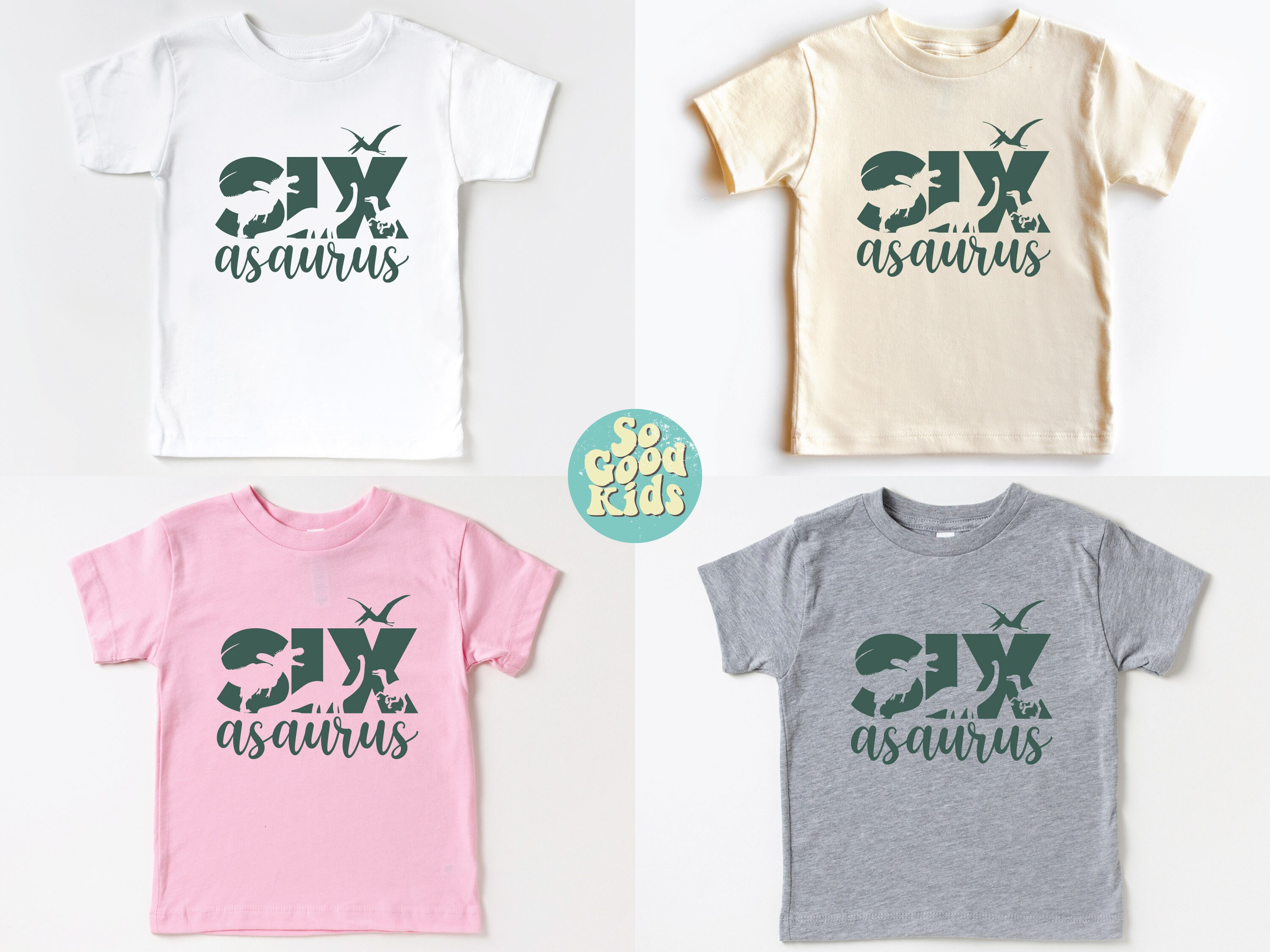 Six Asaurus Shirt, Sixth Birthday Shirt, Six Shirt, 6th Birthday , Six ...
