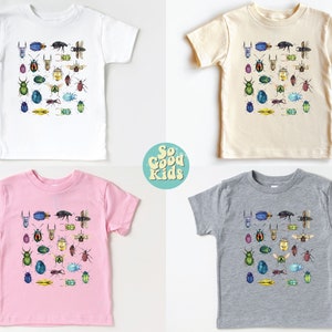 Kids Bug Shirt, Insect Shirt Gift, Insect Birthday Gift, Kids Outdoor ...