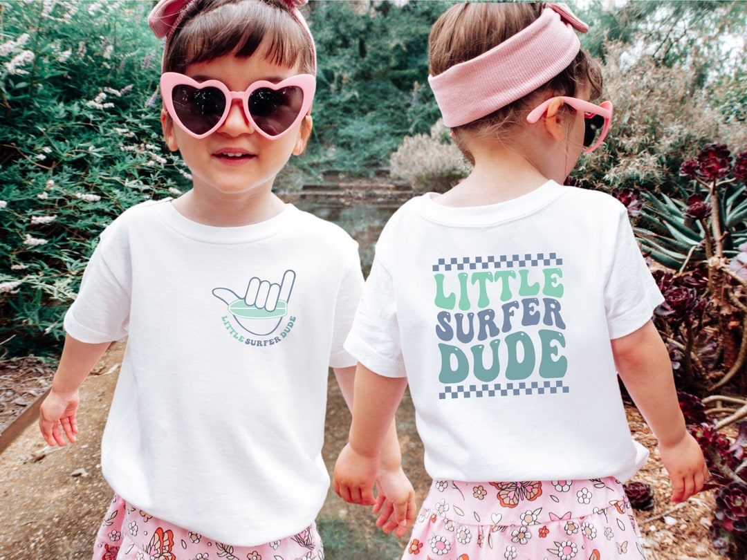 Little Surfer Dude Tshirt , Kids Summer Shirt , Kids Beach , Kids Ocean ...