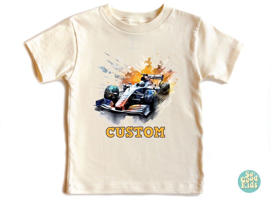 Race Car Shirt, Custom Name Shirt, Racing Car Shirt, Sports Car Shirt ...