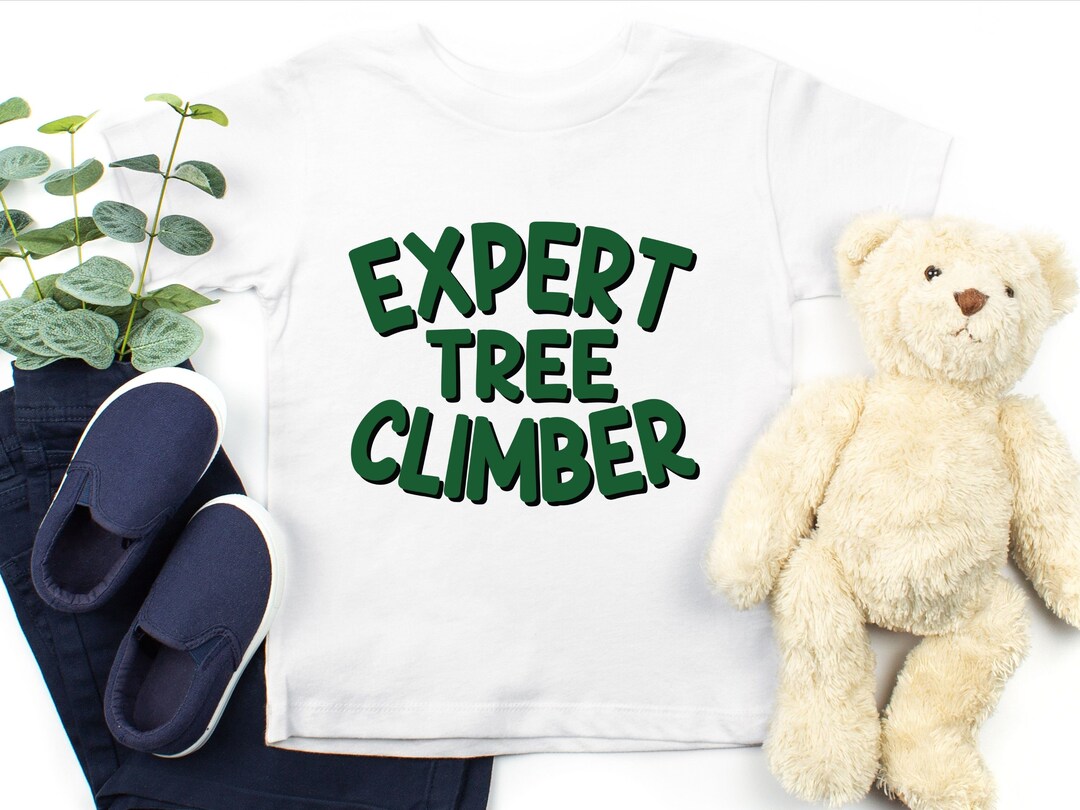 Expert Tree Climber Kids T-shirt- Climbing Gifts - Boys T-shirt ...