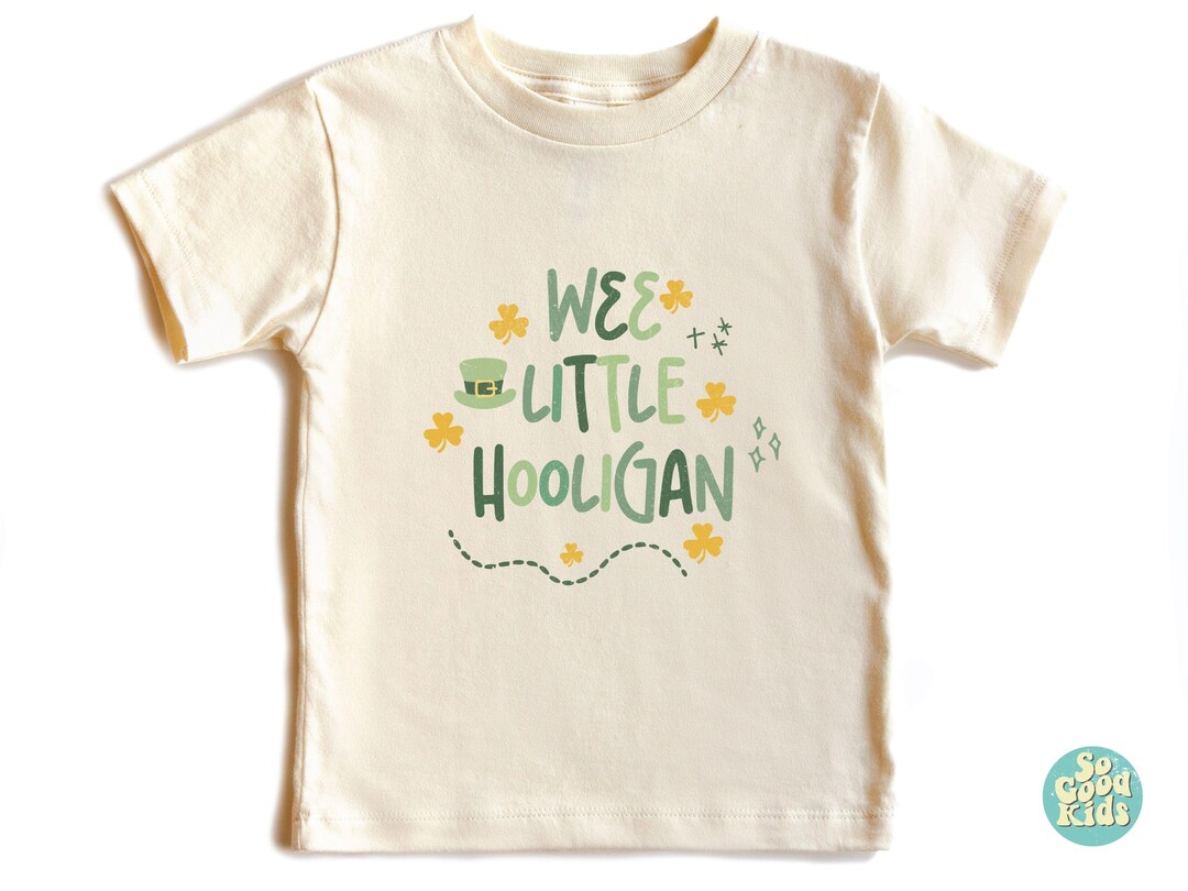 Wee Little Hooligan St. Patrick's Day Toddler Shirt, Shamrock Clover ...