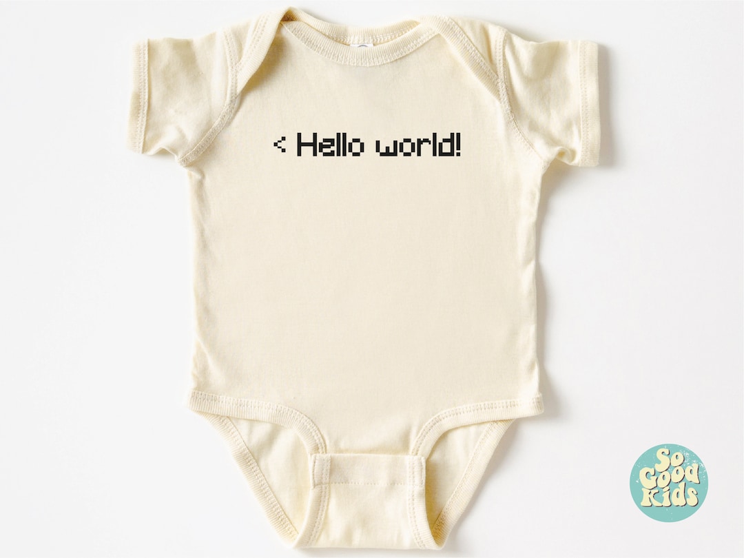 Hello World Shirt, Pregnancy Announcement Shirt, Cute Baby Shower Gift ...
