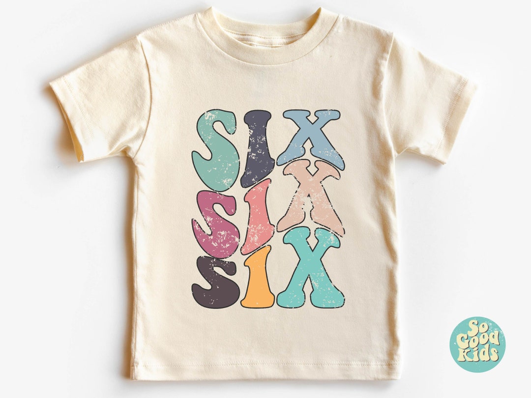 Six Six Six Shirt, Sixth Birthday Shirt, Six Shirt, 6th Birthday Gift ...