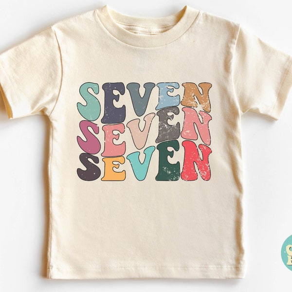 7th Birthday Tee - Etsy