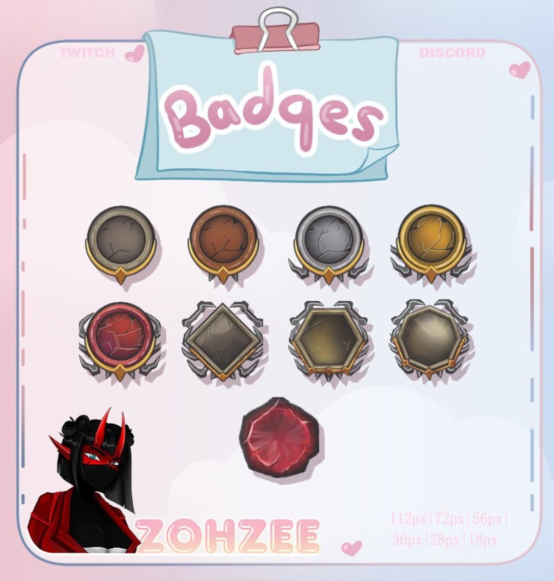 Dead by Daylight Prestige Badges for Twitch and Discord - Etsy