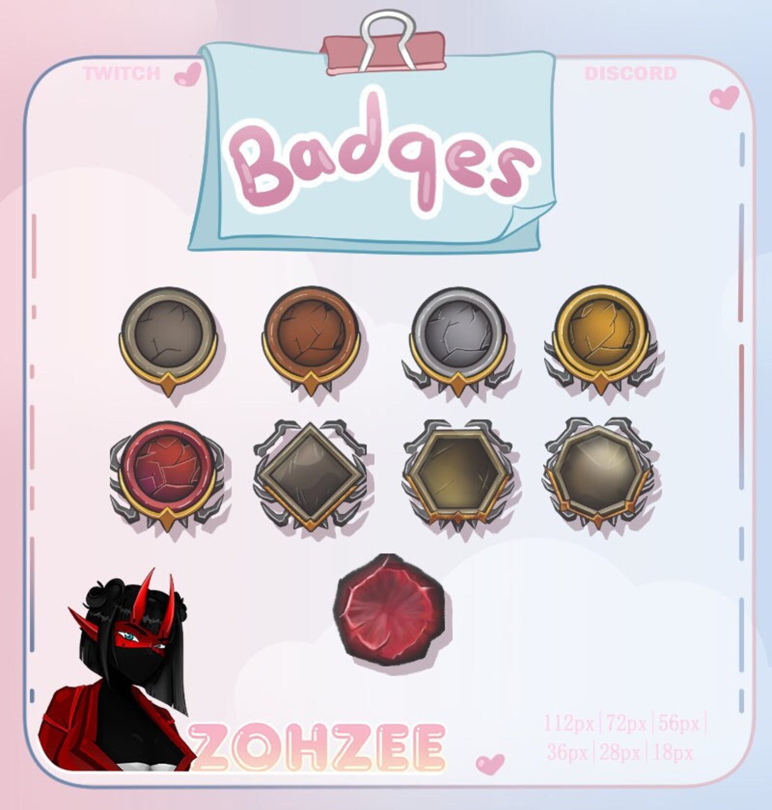 Dead by Daylight Prestige Badges for Twitch and Discord - Etsy