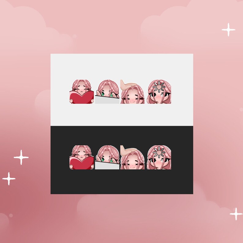 Animated Chibi Emote Pack for Twitch and Discord - Etsy