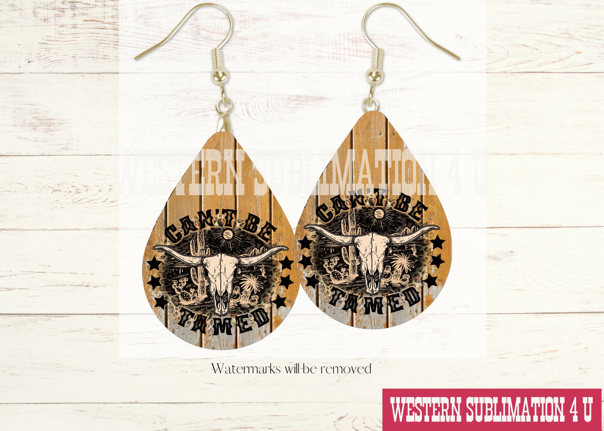 Western Earring Png Sublimation Design Teardrop Earring Template ...