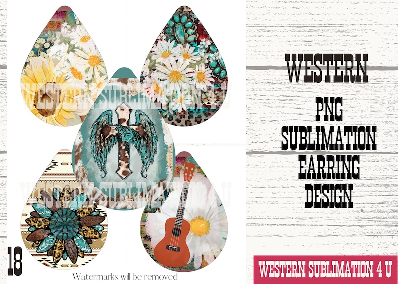 Western Earring Bundle Teardrop Earring Png Western Earring Png Cowboy ...