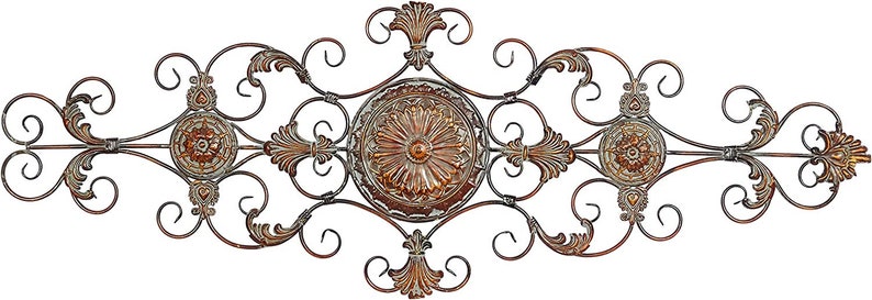 Large Rustic Metal Scroll Wall Decor Rustic Wall Decor - Etsy