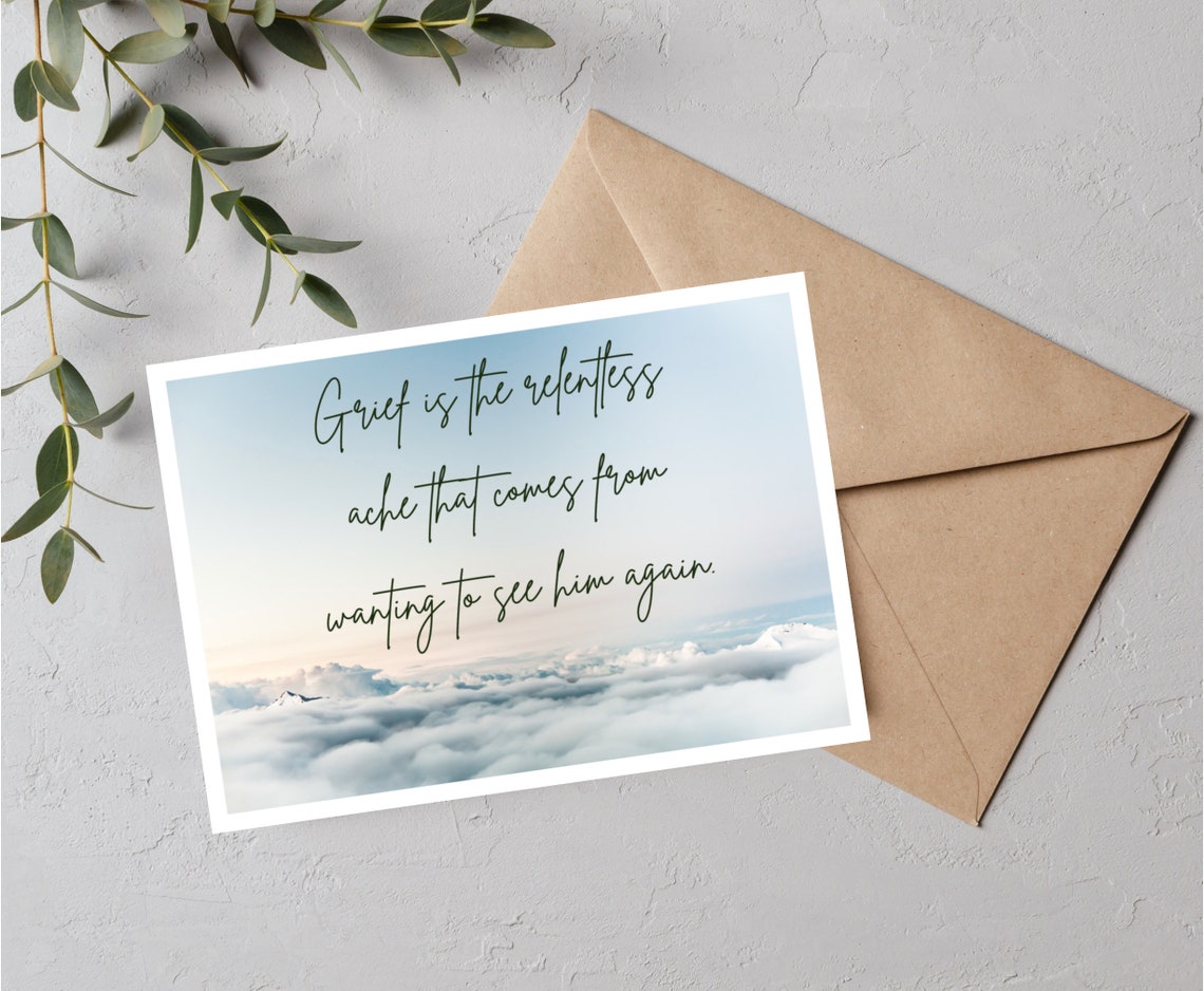 Thinking of You Printable Greeting Card Instant Download - Etsy