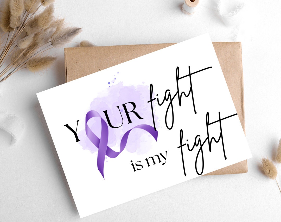 Cancer Support Greeting Card, Printable Greeting Card, Instant Download ...