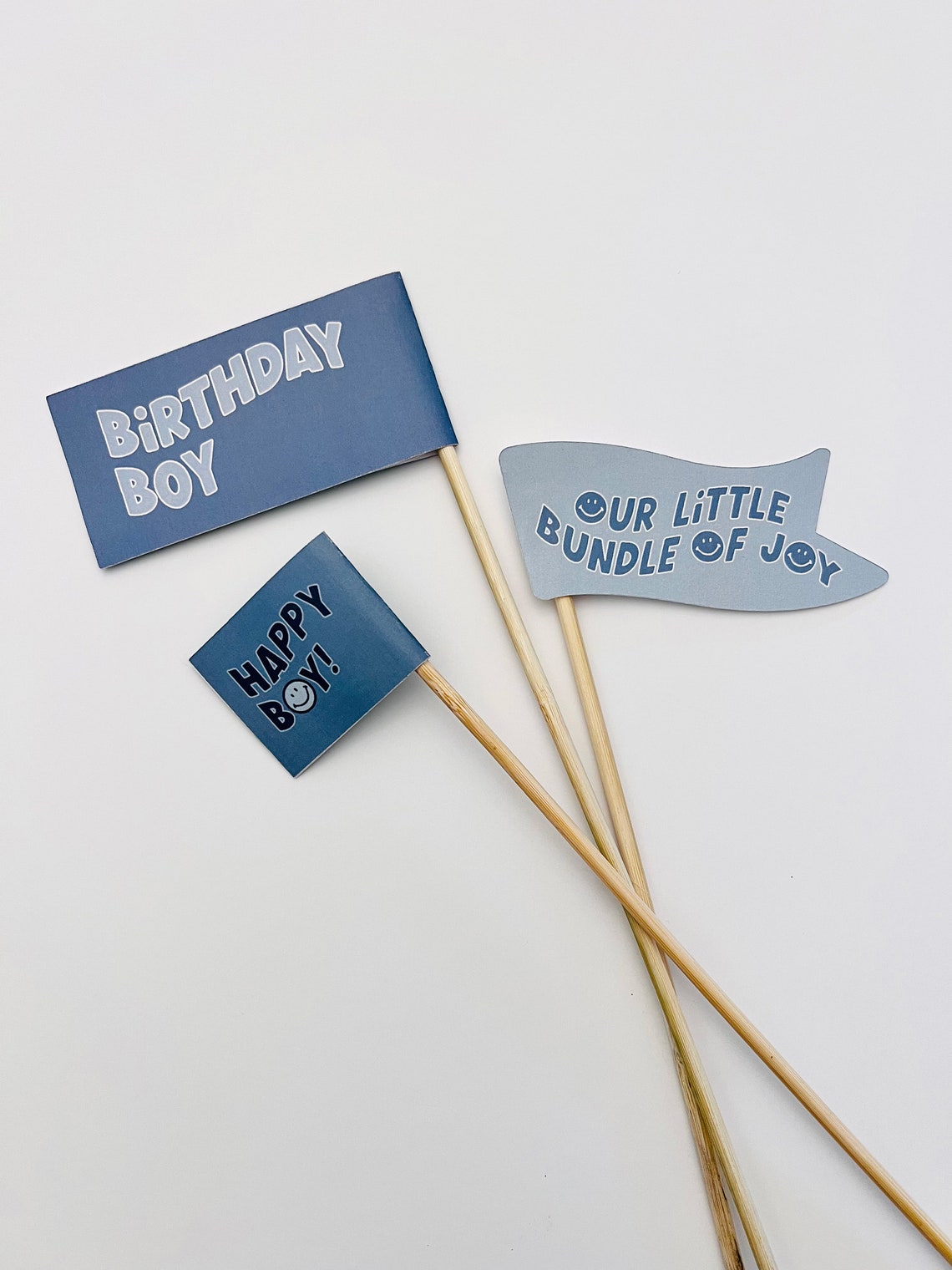 Happy Smiley Face Center Pieces / Photo Booth Props / Cupcake Toppers ...