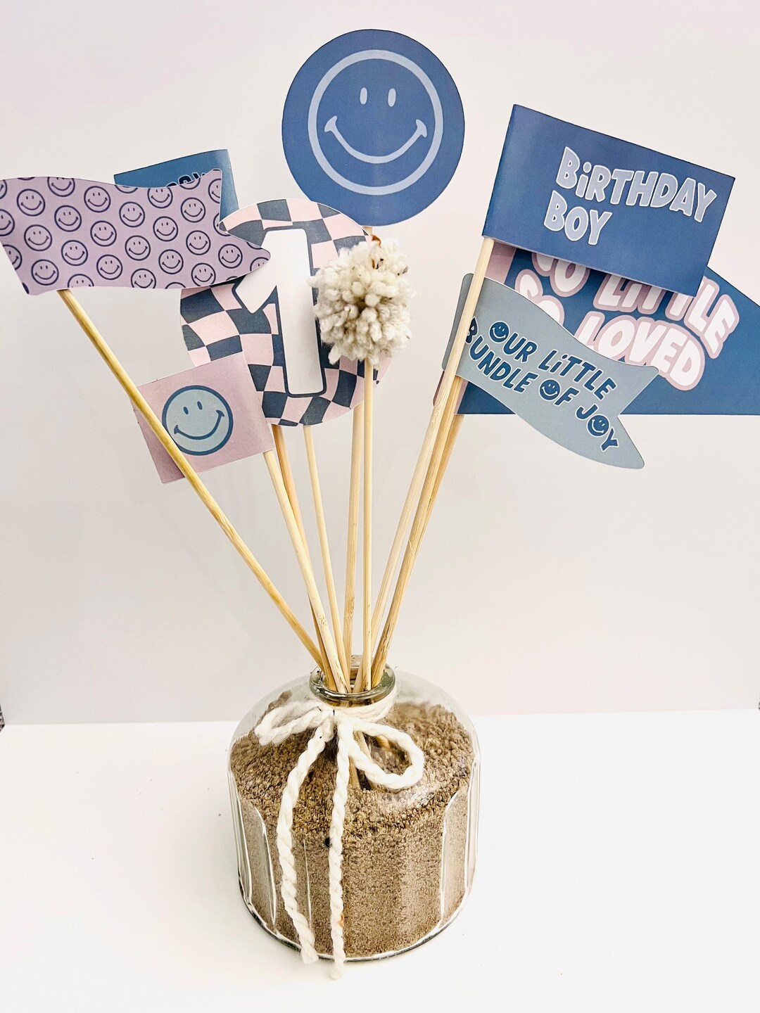 Happy Smiley Face Center Pieces / Photo Booth Props / Cupcake Toppers ...