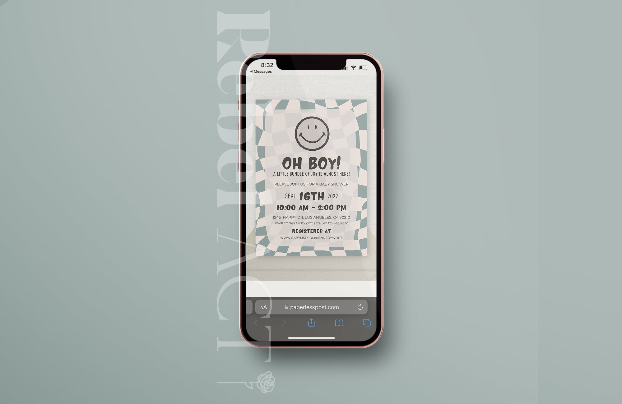 Printable and Electronic Editable Smiley Face Invitation for Boy ...