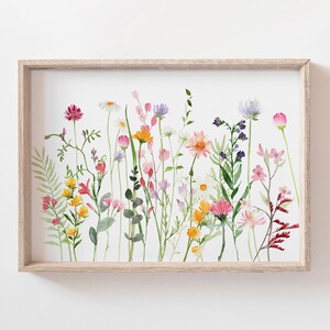Wildflowers Print Spring Printable Wall Art Floral Wall Art - Etsy
