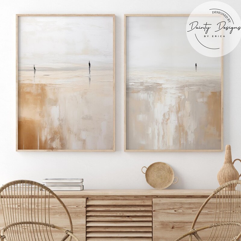 Neutral Abstract Art - Etsy