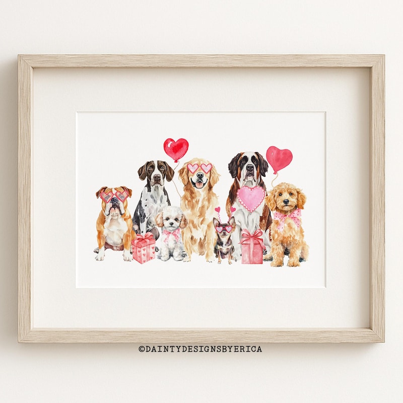 Valentine Signs Dogs - Etsy