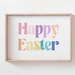 Happy Easter Print, Easter Printable Wall Art, Happy Easter Printable ...