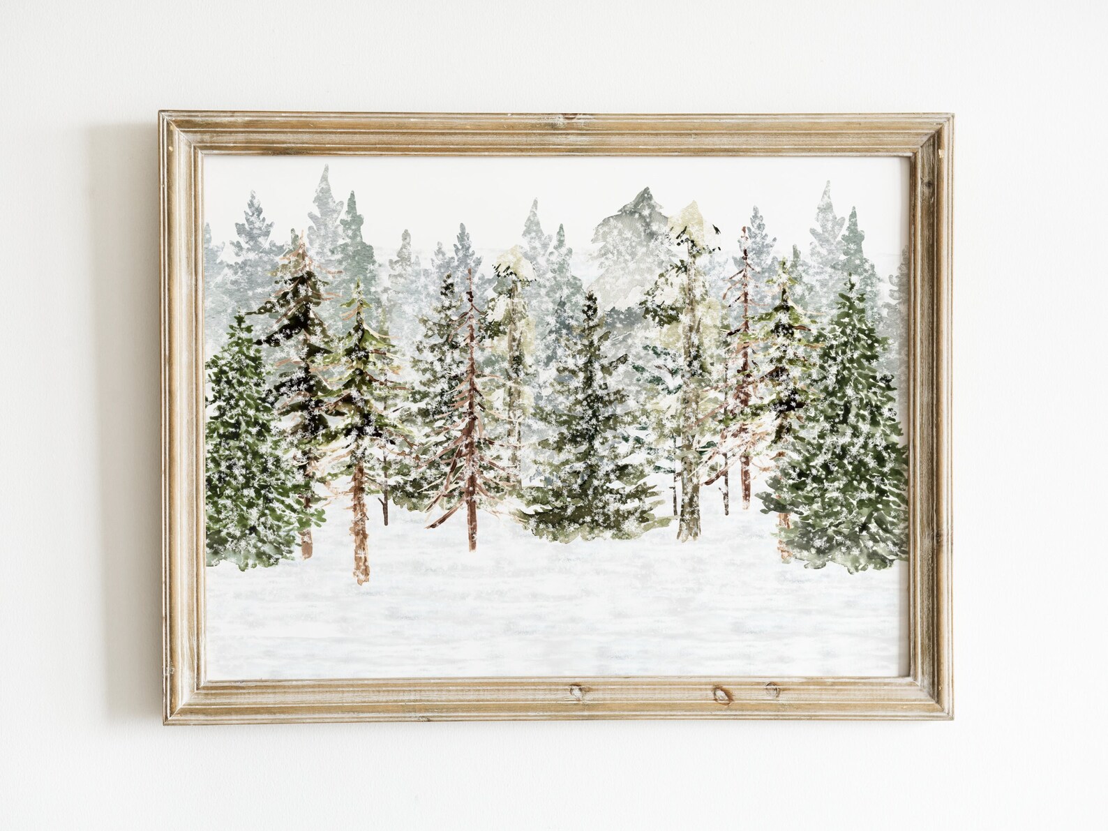 Snowy Winter Forest Print Winter Landscape Print Winter - Etsy
