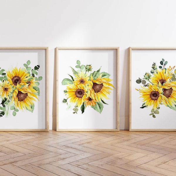 Eucalyptus and Sunflower - Etsy