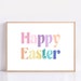 Happy Easter Print, Easter Printable Wall Art, Happy Easter Printable ...