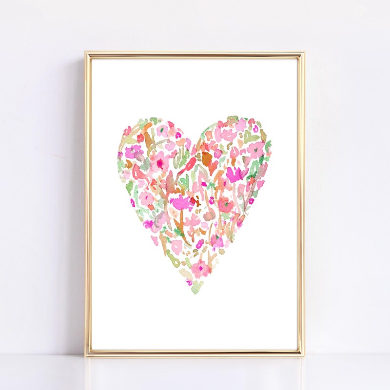 Heart Print - Etsy
