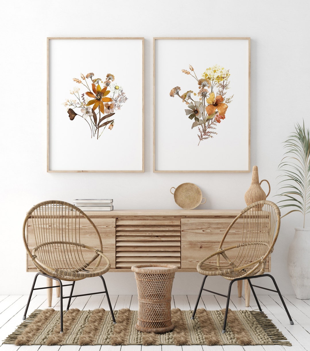 Autumn Wildflowers, Autumn Flowers Print, Fall Printable Wall Art ...