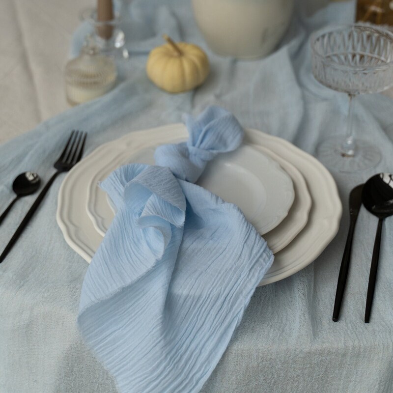 Blue Napkins - Etsy