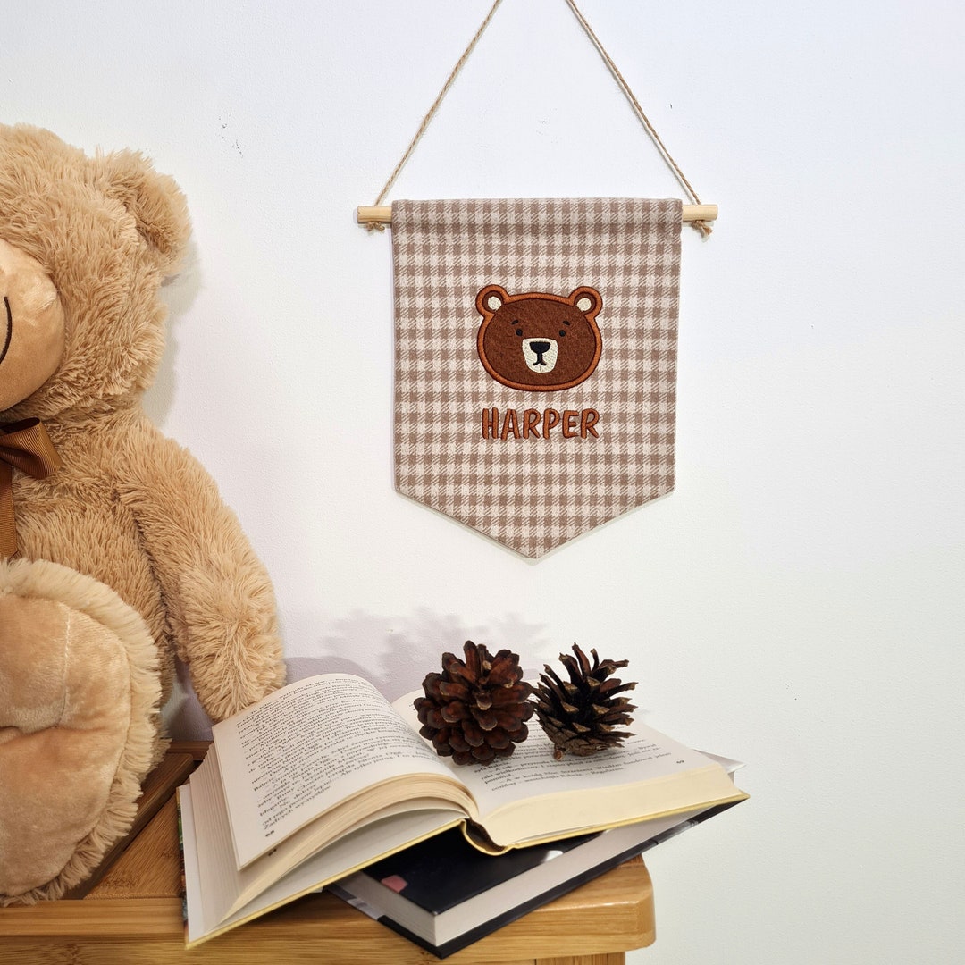 Teddy Bear Nursery: Adorable Bear Wall Decor & Personalised Bunting for ...