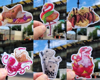 Witty Food Sticker Digital Download Funny Food Sticker Set Printable ...