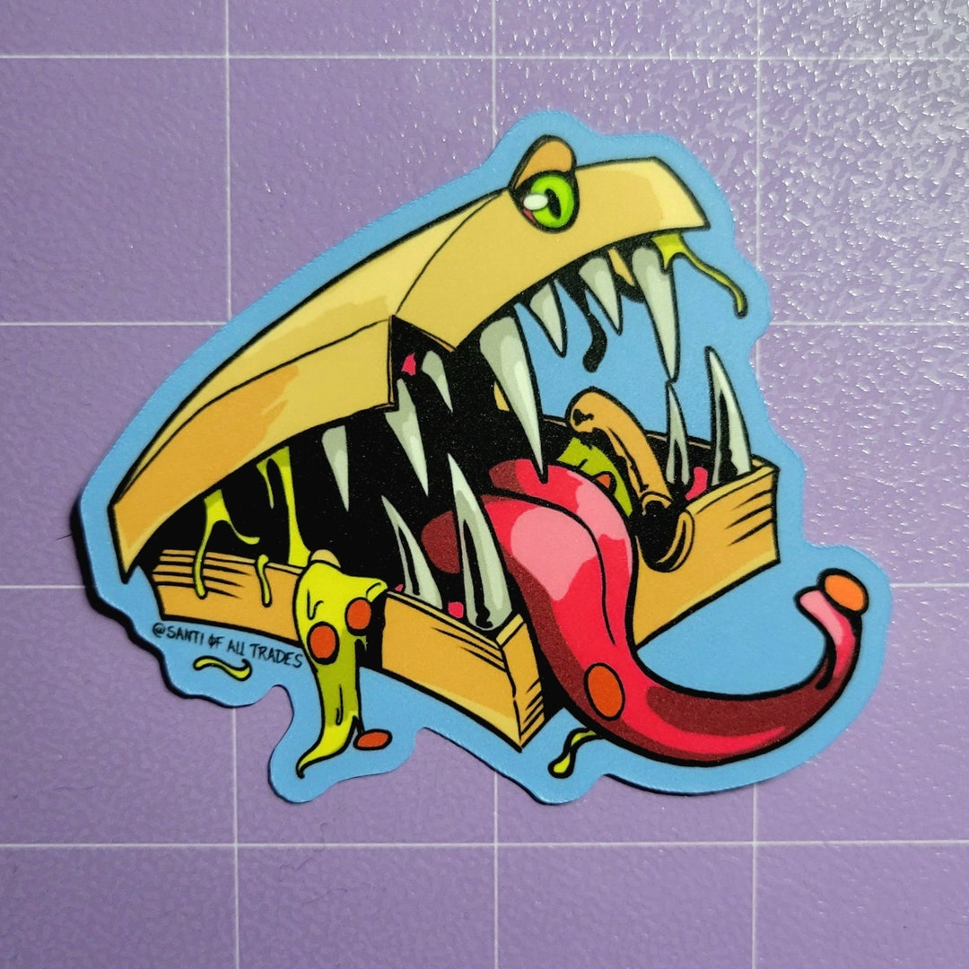Pizza Box Mimic | Sticker - Etsy