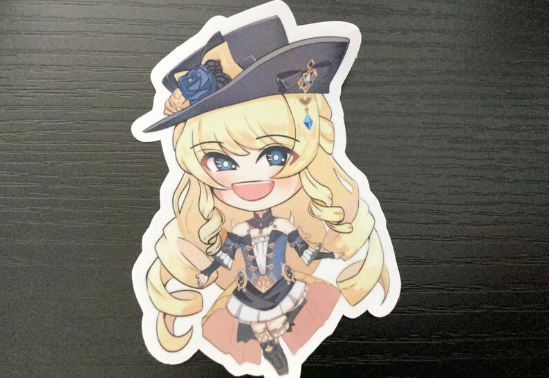 Navia Genshin Impact Vinyl Sticker Adorable Gamer Gift for Journals ...