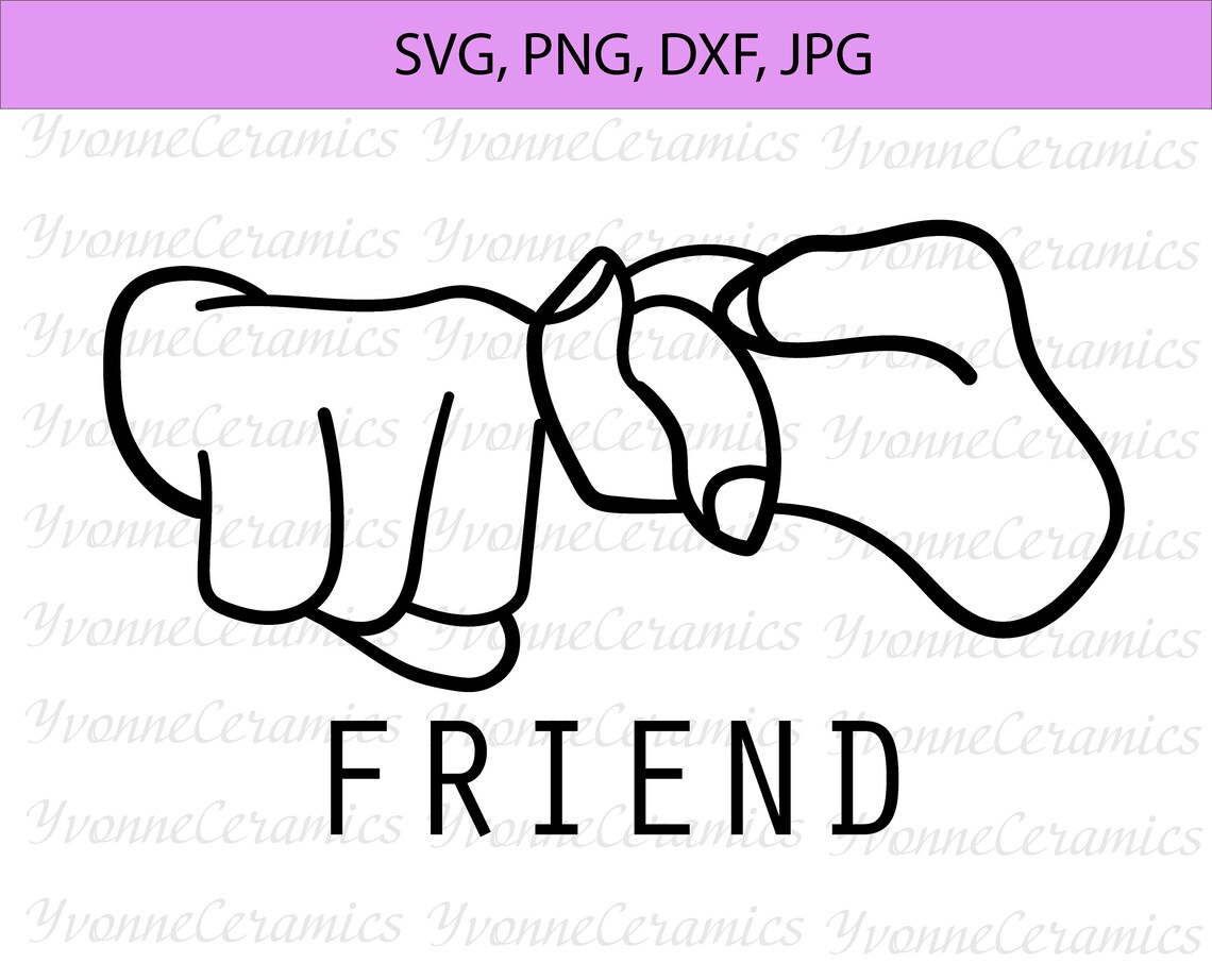 ASL Friend Svg Jpeg Png American Sign Language Svg Best - Etsy