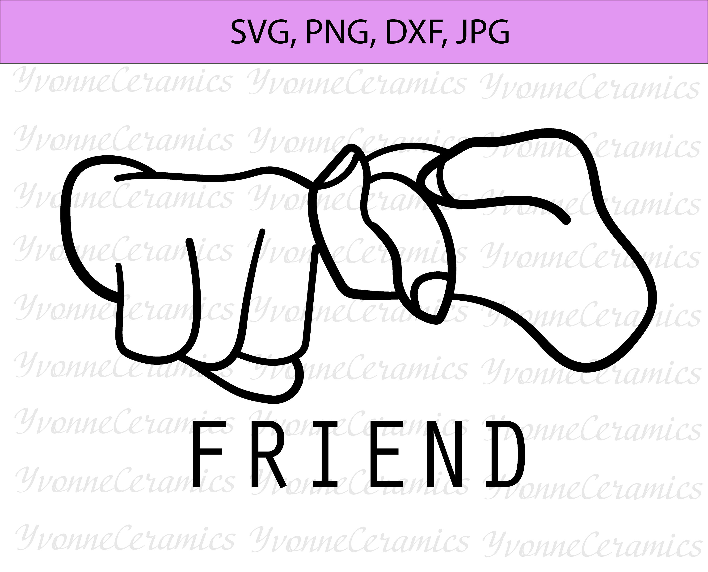 Friend Sign Language Clipart