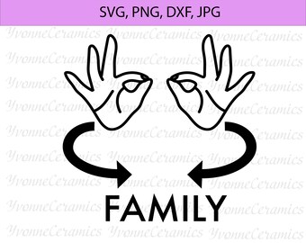 Custom SVG File W/ 1 Sign Language Friend Sign & Name Svg Cut - Etsy