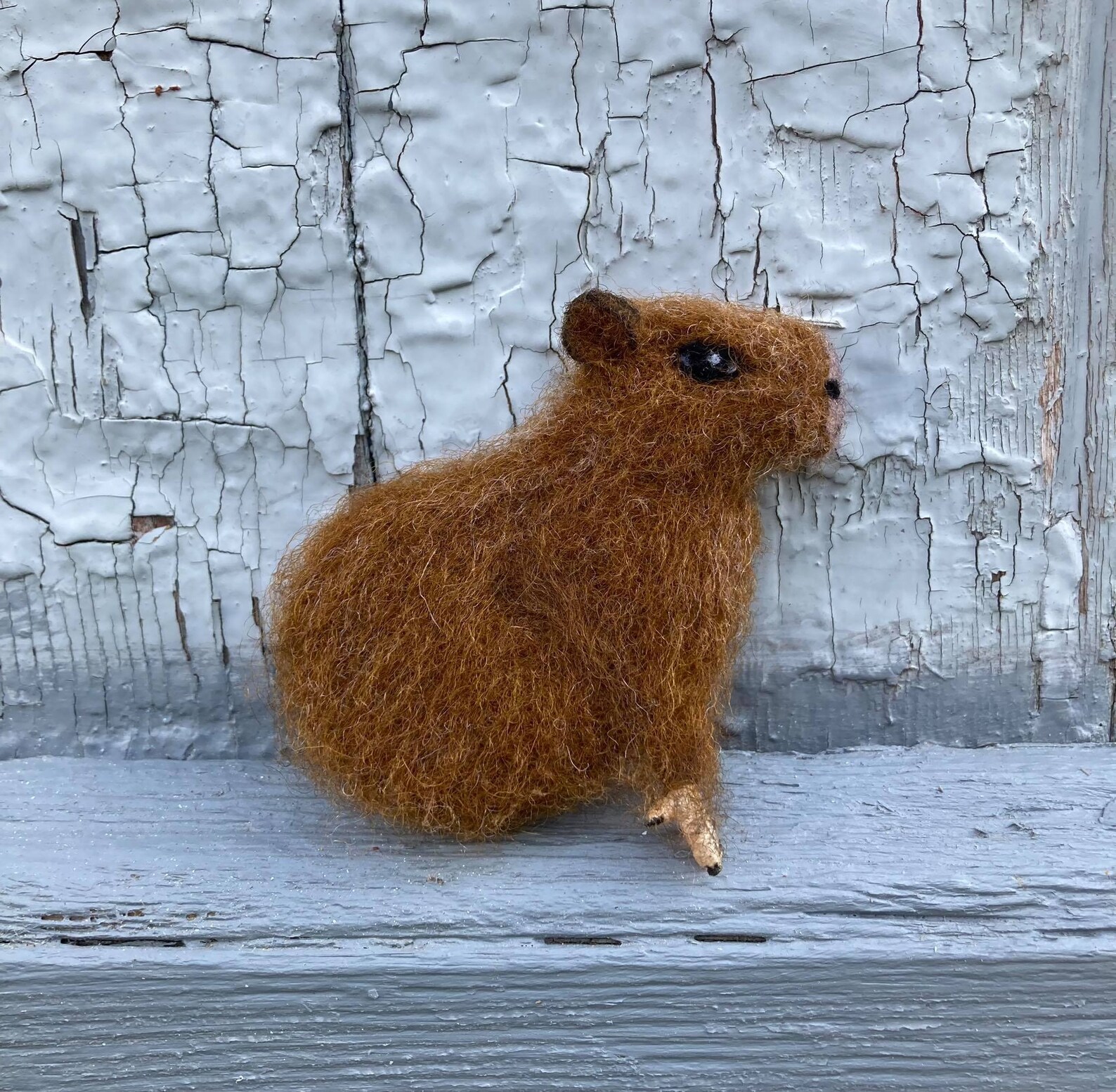 Realistic Capybara Pin Needle Felted Capybara Replica Brooch for Women ...
