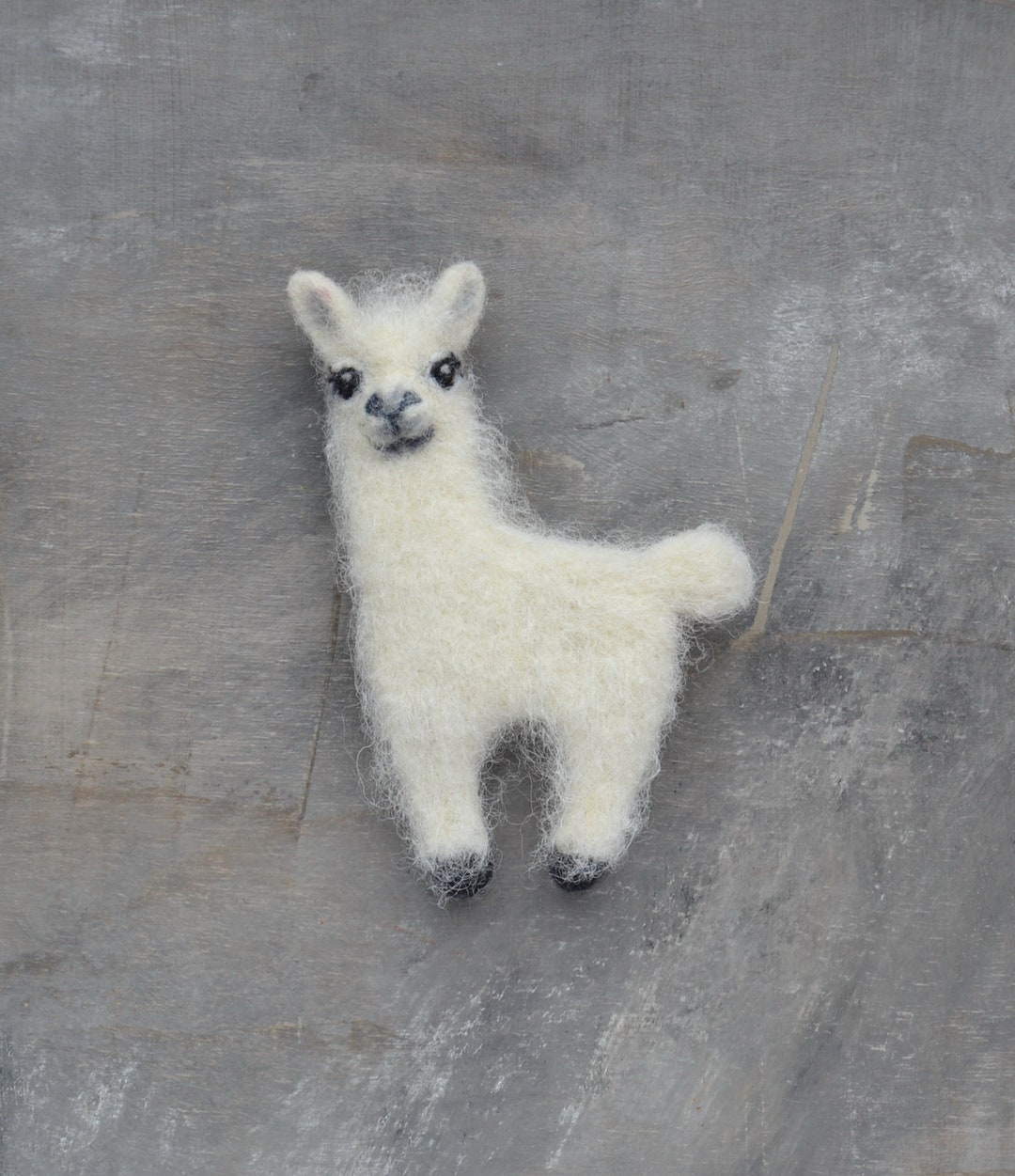 Needle Felted Llama Pin for Women Handmade Cute Wool Miniature Llama ...
