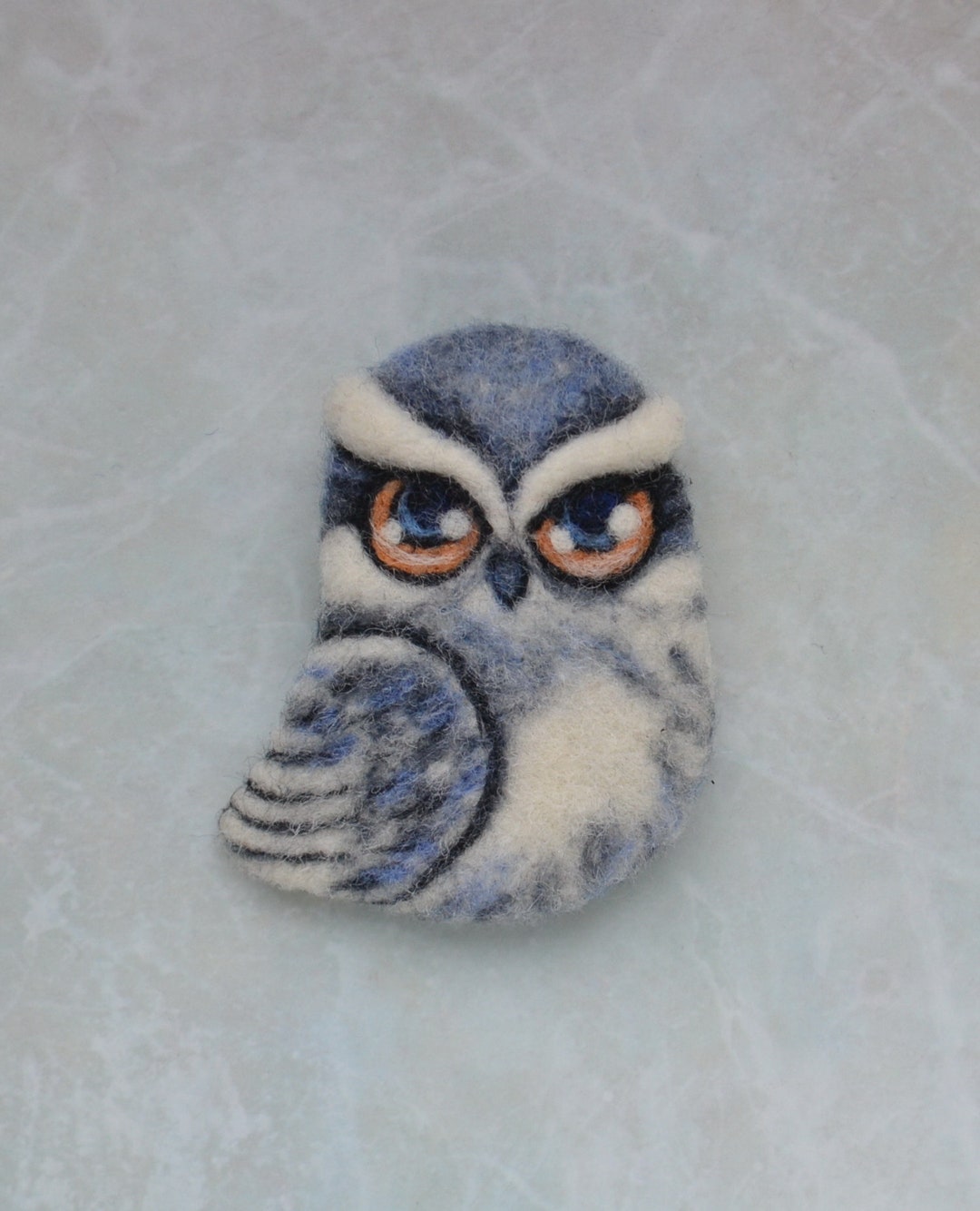 Snowy Owl Pin for Women Handmade Bird Brooch for Girl Cute Needle ...