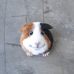 Custom Smiling Guinea Pig Portrait Pin From Photo Handmade Needle ...