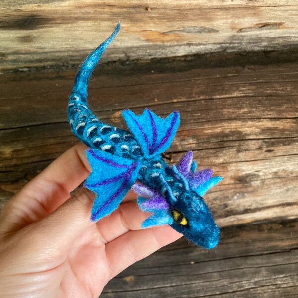 Needle Felted Dragon - Etsy