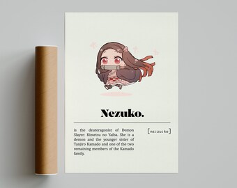 Nezuko Wall Art - Etsy