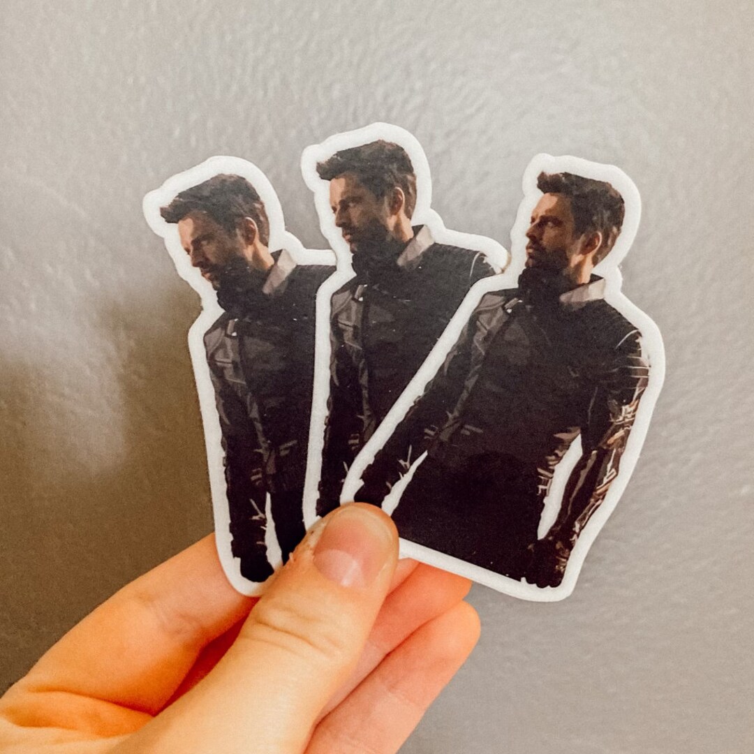 Bucky Barnes Glossy Sticker Marvel, Winter Solider, Captain America ...